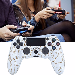 Controller for PS4 , Wireless Controller Compatible with PS4/PS4 Pro/PS4 Slim/PC with Touch Panel/Audio Function/6-Axies Sensor/Dual Vibration,600mAh Battery