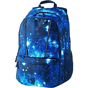 Kids' ClassMate Large Backpack Blue Galaxy Space