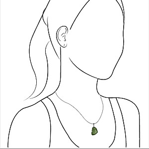 Starborn Sterling Silver Natural 15-20 Carat Moldavite Pendant