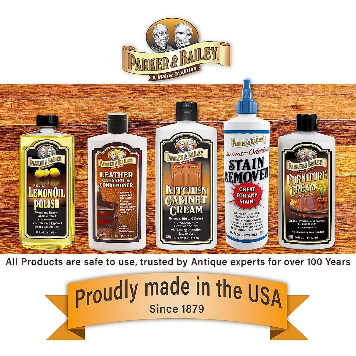 Parker and Bailey Kitchen Cabinet Cream-Wood Cleaner-Grease Remover 16 oz (1)