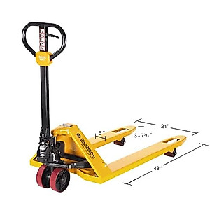 Global Industrial Pallet Truck, 5500 Lb. Capacity, 21 x 48