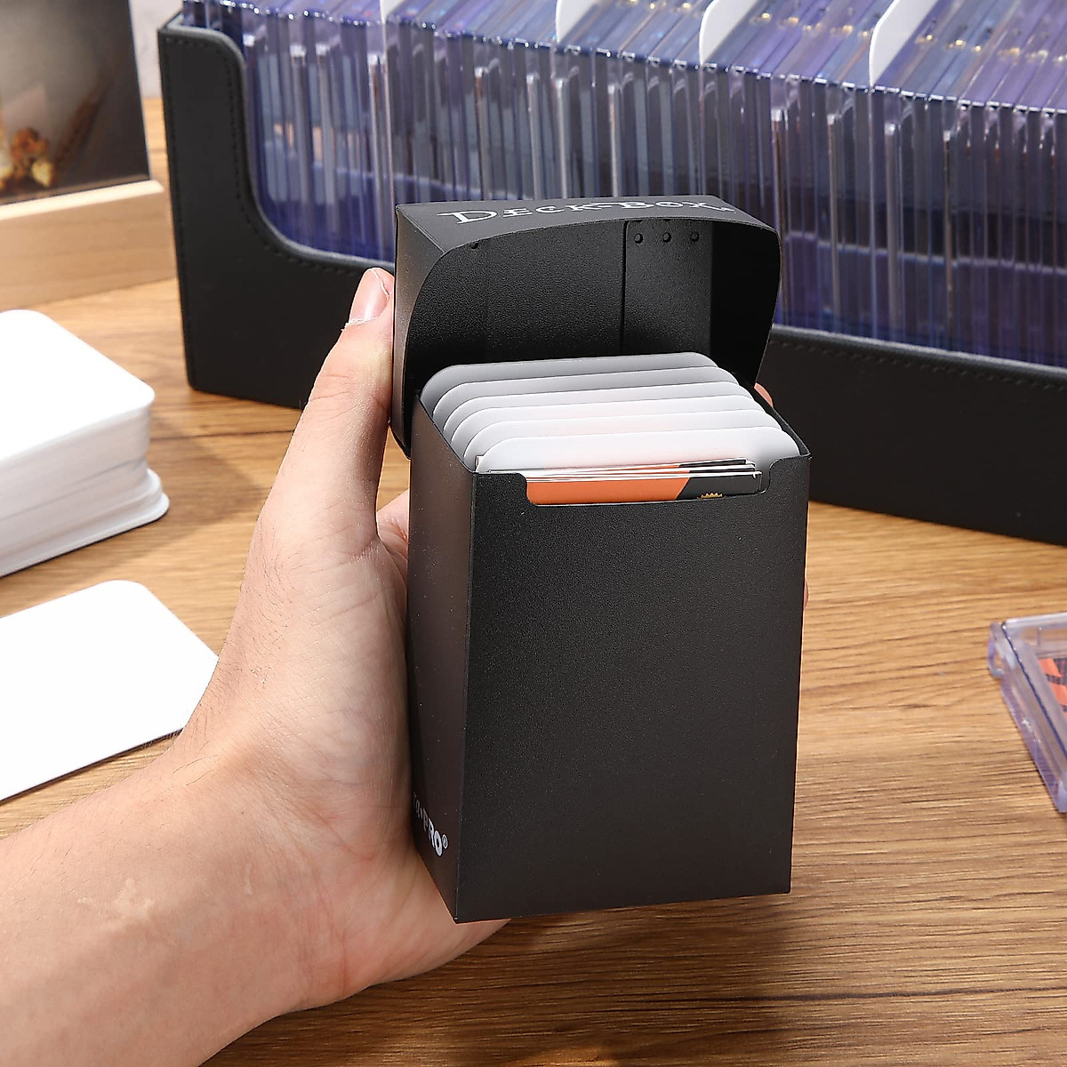 Yookeer Trading Card Divider Bulk Plastic Card Separators Baseball Card Dividers Blank Playing Card Divider for Storage Boxes Sports Cards Card Games(60 Pieces)