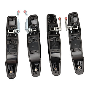 NPAUTO Black Exterior Outside Door Handle Replacement for Chevy Silverado Cadillac Escalade GMC Sierra Yukon Pickup Truck 2007 2008 2009 2010 2011 2012 2013 (Front Rear Driver & Passenger Side)