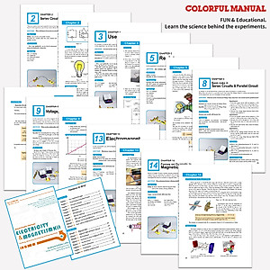 Teenii STEM Electricity & Magnetism Kit - Electromagnetism Experiments for Kids Age 8-16