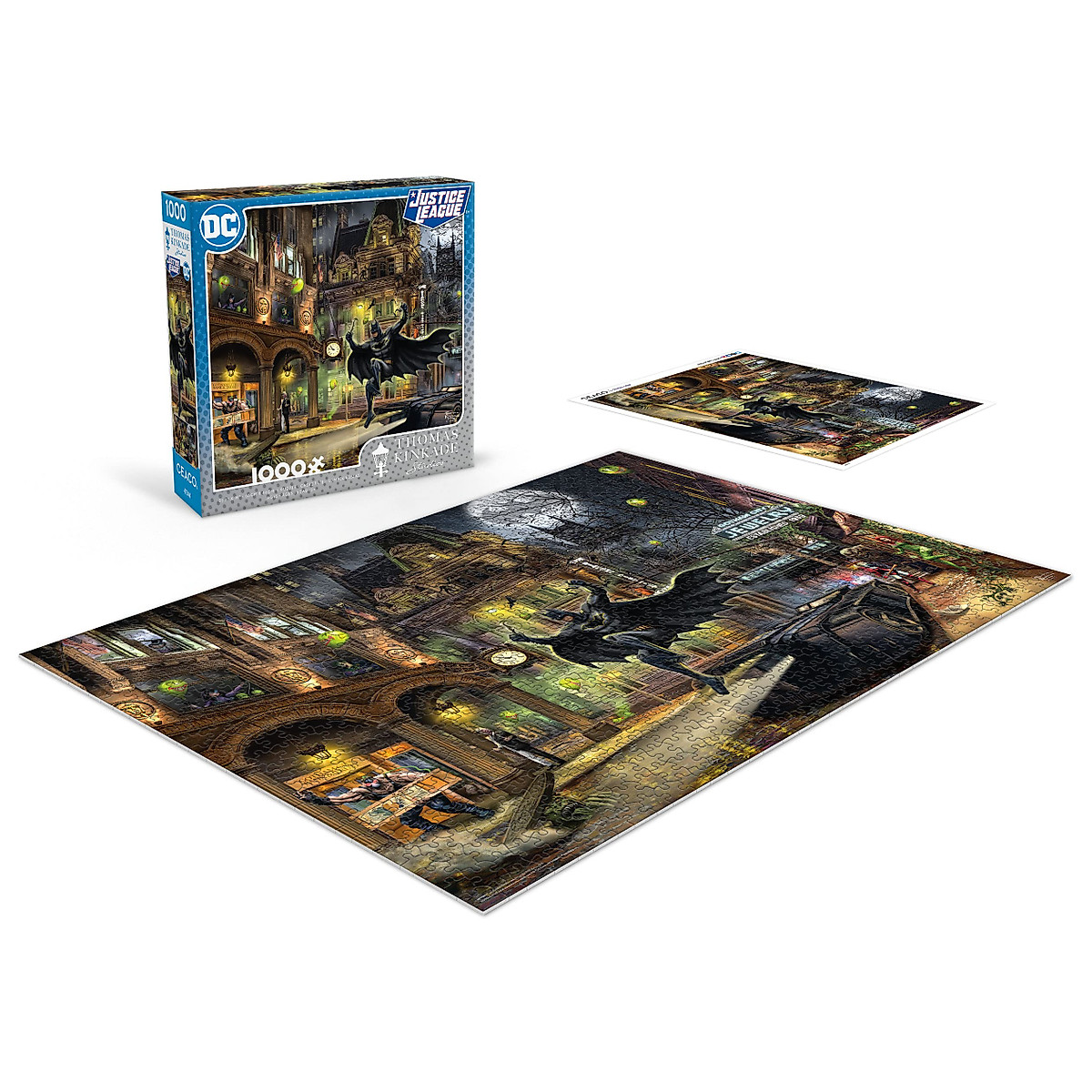 Ceaco - Thomas Kinkade - DC Comics - Batman Gotham City - 1000 Piece Jigsaw Puzzle
