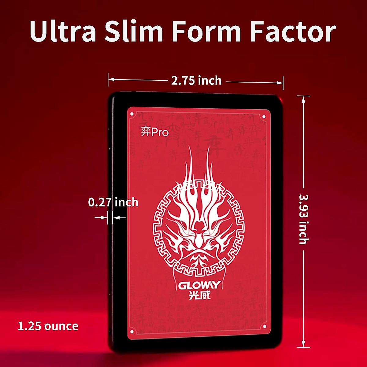 Gloway 1T SSD SATA III 2.5-inch 3D NAND Solid State Drive Compatible with Laptop & PC Desktop