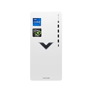 HP Victus 15L Gaming Desktop, Intel Core i7-12700 (12 cores), NVIDIA GeForce RTX 3060, 32GB RAM, 2TB SSD, Wi-Fi 6, Bluetooth, HDMI, DisplayPort, Windows 11 Home, Bundle with JAWFOAL