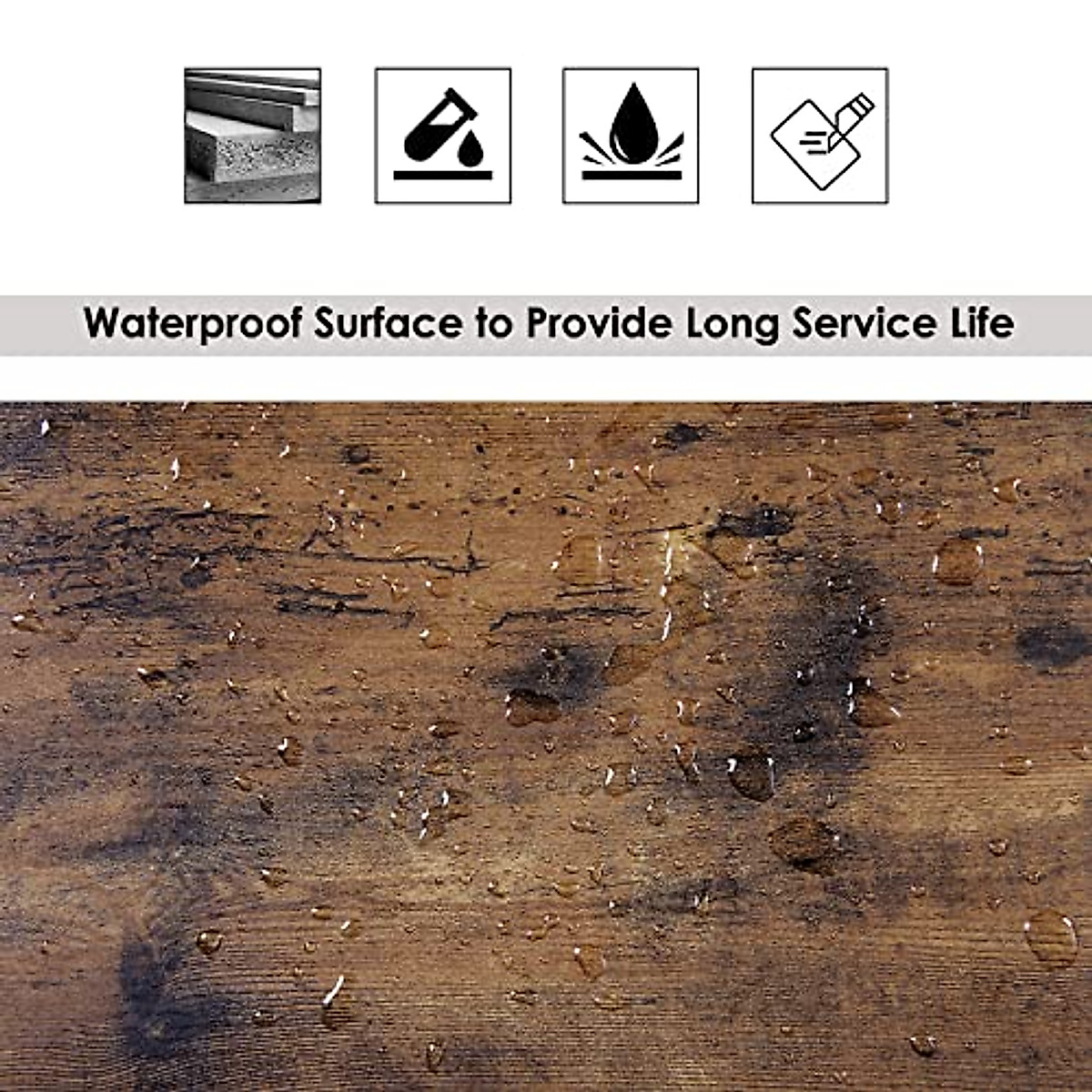 SogesHome 4-Tier Over The Toilet Storage, 68’’ Tall Bathroom Organizer Storage Shelf, Space-Saving Bathroom Shelf Over Washer, Wood Shelves for Small Rooms, Vintage Brown