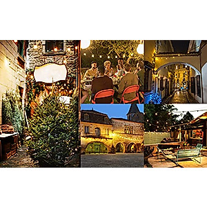 Anxbbo LED Outdoor String Lights, 48FT Patio Lights with 16 Edison Shatterproof Bulbs, UL Listed Heavy-Duty Commercial Grade Strand, Linkable Waterproof Hanging Lights for Outside Deck Backyard Garden