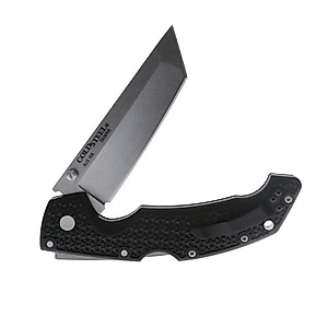 Cold Steel Voyager Large 4" AUS10A Tanto Point Razor-Sharp Blade 5.25" Griv-Ex Handle Everyday Carry Tactical Folding Knife w/Tri-Ad Lock
