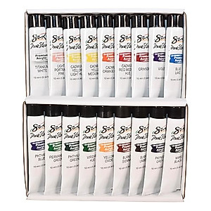 Paint Acrylic 0.34 OZ Tube SAX True Flow Set of 18