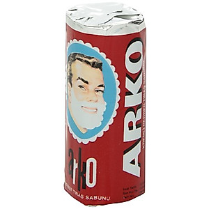 Arko Men Face Shaving Soap Stick, Sensitive skin shave cream, White, ( Pack Of 12 )