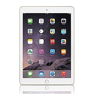 Apple iPad Air 2 MH1J2LL/A (128GB, Wi-Fi, Gold) NEWEST VERSION (Renewed)