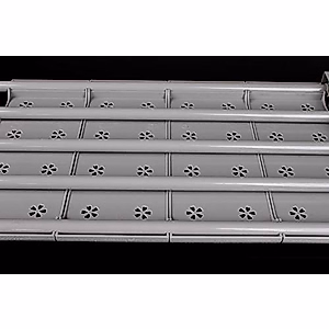 Ifever Adjustable Closet Tension Rod Shelf Expandable Organizer Divider Separator for Cabinet Wardrobe Cupboard Kitchen Bathroom (Beige, 11-15 Inch)