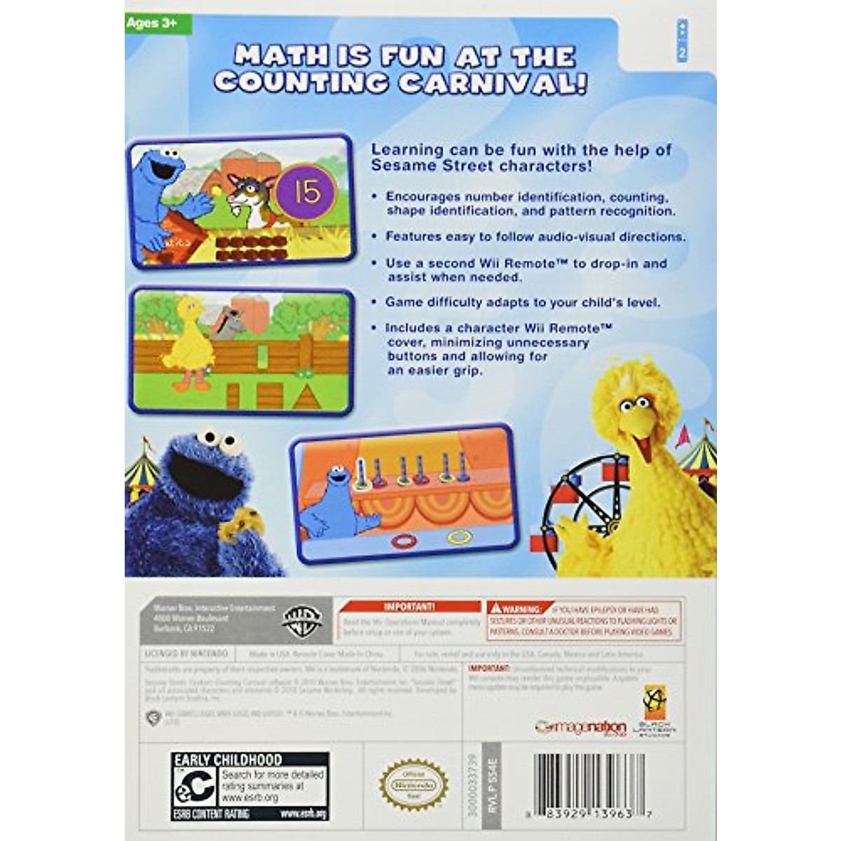 Sesame Street: Cookie's Counting Carnival - Nintendo Wii