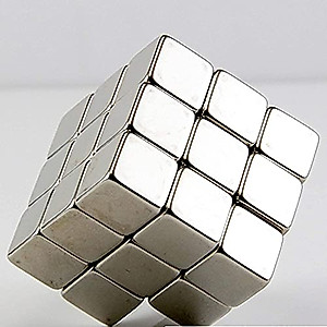 20 PCS Square Cube Magnets - 10x10x10mm Refrigerator Magnets Fridge Magnets Whiteboard Magnets Square Magnets Small Magnets for Office, Hobbies, Crafts, Science and School Classrooms, 3/8"x3/8"x3/8"