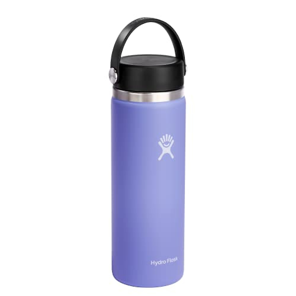 Hydro Flask 20 oz Wide Mouth with Flex Cap Stainless Steel Reusable Water Bottle Lupine - Vacuum Insulated, Dishwasher Safe, BPA-Free, Non-Toxic