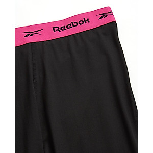 Reebok Women's Performance Leggings - Athletic Base Layer Yoga Pants Leggings (S-XL), Size Medium, Black