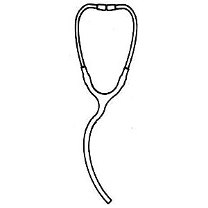 ADC Binaural/Tubing, Stainless, Purple 603-05V