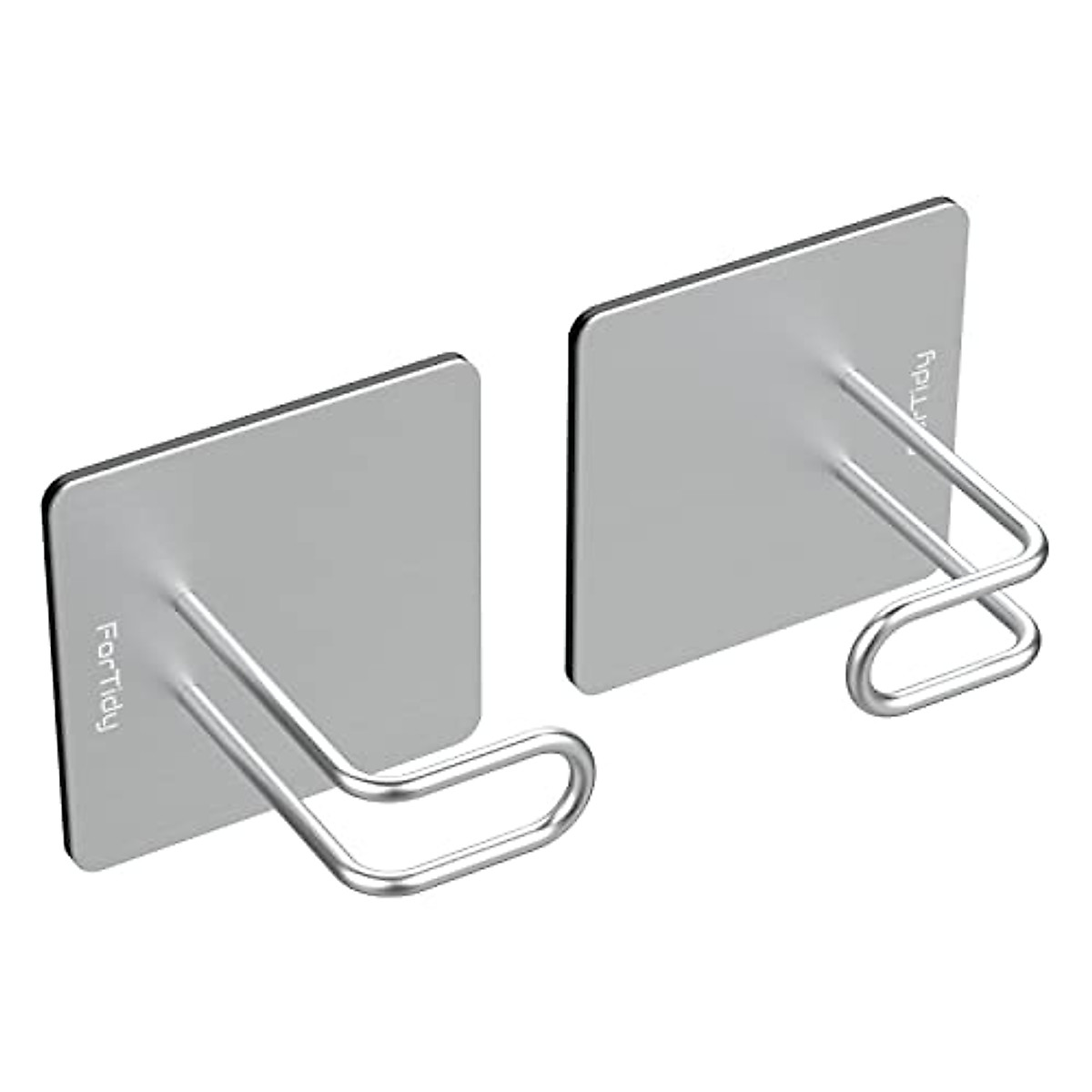 FORTIDY Magnetic Paper Towel Holders Wall Mount or Under Cabinet - Garbage Bag Dispenser, Hanging Paper Towel Holder for Bathroom, Kitchen and Fridge, Stainless Steel, No Drilling, Reusable, 1-Pair