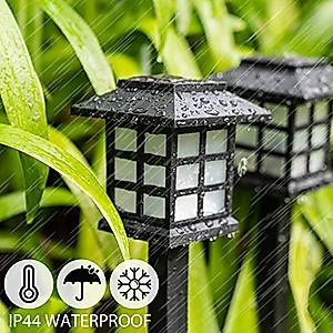 SOLPEX Solar Outdoor Lights,12 Pack Solar Path Lights, Solar Walkway Lights Outdoor, Solar Garden Lights, Solar Pathway Lights Outdoor Waterproof for Garden, Yard, Landscape and Driveway(Warm White