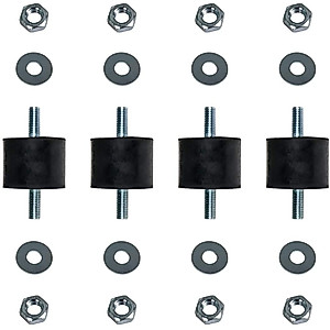 Daisypower Air Conditioner Rubber Vibration Mounting Bracket,M8 Anti-Vibration Isolator Pads for Outdoor Ductless Mini Split Units AC Condensers