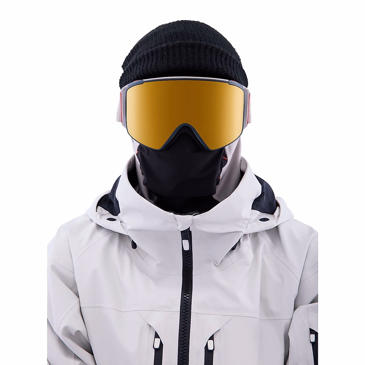 Anon M4S Cylindrical Goggles + Bonus Lens + MFI face mask, Frame: Warm Gray, Lens: Perceive Sunny Bronze (17% / S3), Spare Lens: Perceive Cloudy Burst (59% / S1)