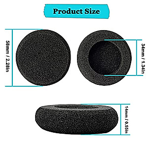 Ear Cushions for Plantronics Headset, Ear Pad Replacement Headphones Earpads Designed for Plantronics Blackwire C320 3210 3220 3320 HW251N HW261N HW510 Jabra Biz 2300 GN2000 PRO 920 9450 (10 Pack)
