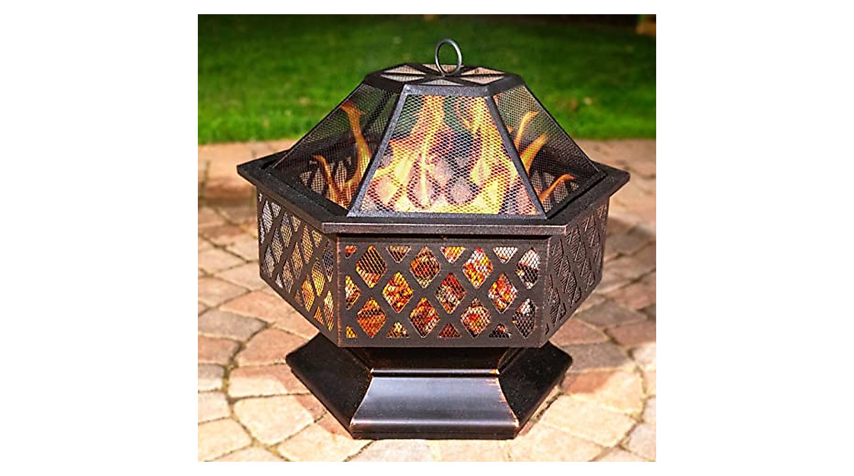 Endless Summer Hex Shaped Fire Bowl - Warm Your Outdoors