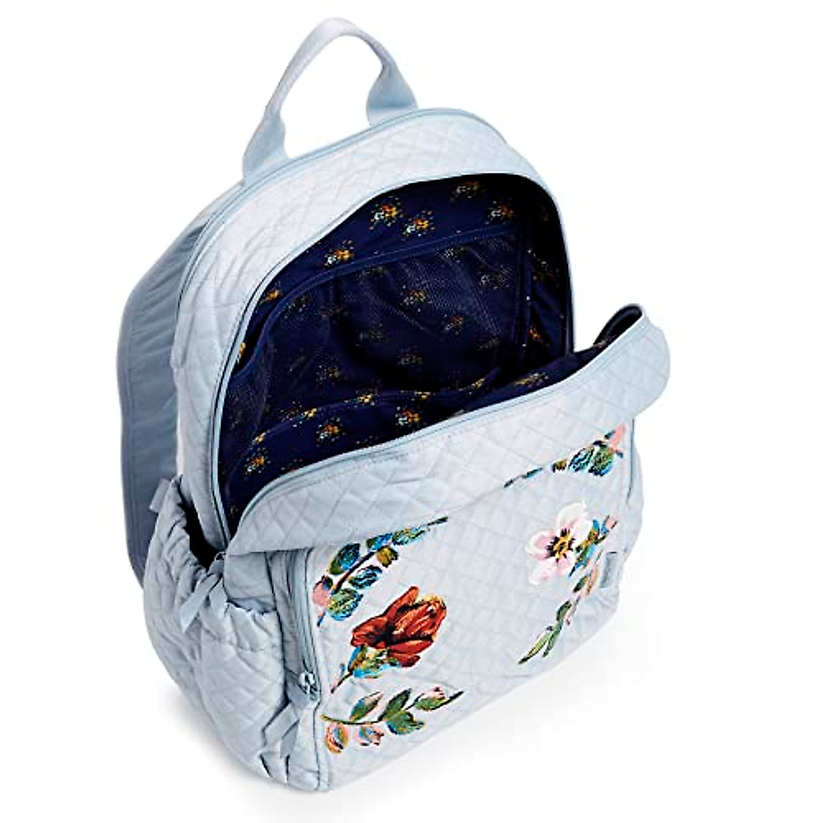 Vera Bradley Women's Denim Campus Backpack, Sea Air Floral, One Size