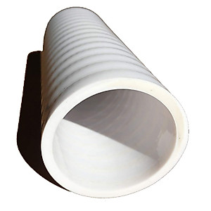 TEKTUBE® Schedule 40 Ultra Flex PVC Pipe - 10 ft Long (2" Dia, White)