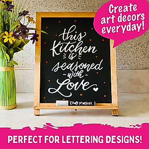 White Chalk Markers Fine Tip (4 Pack 3mm) - Wet & Dry Erase Chalk Pens for Blackboard, Chalkboards, Windows, Signs, Glass, Bistro - 3mm Reversible Bullet & Chisel Point