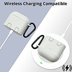 AirStand - AirPods 3 Case Cover with Invisible Phone Stand, Compatible with AirPods 3, Full Protection Shockproof Case with Keychain/Carabiner, Wireless Charging Supported, Patented Design (Panda)