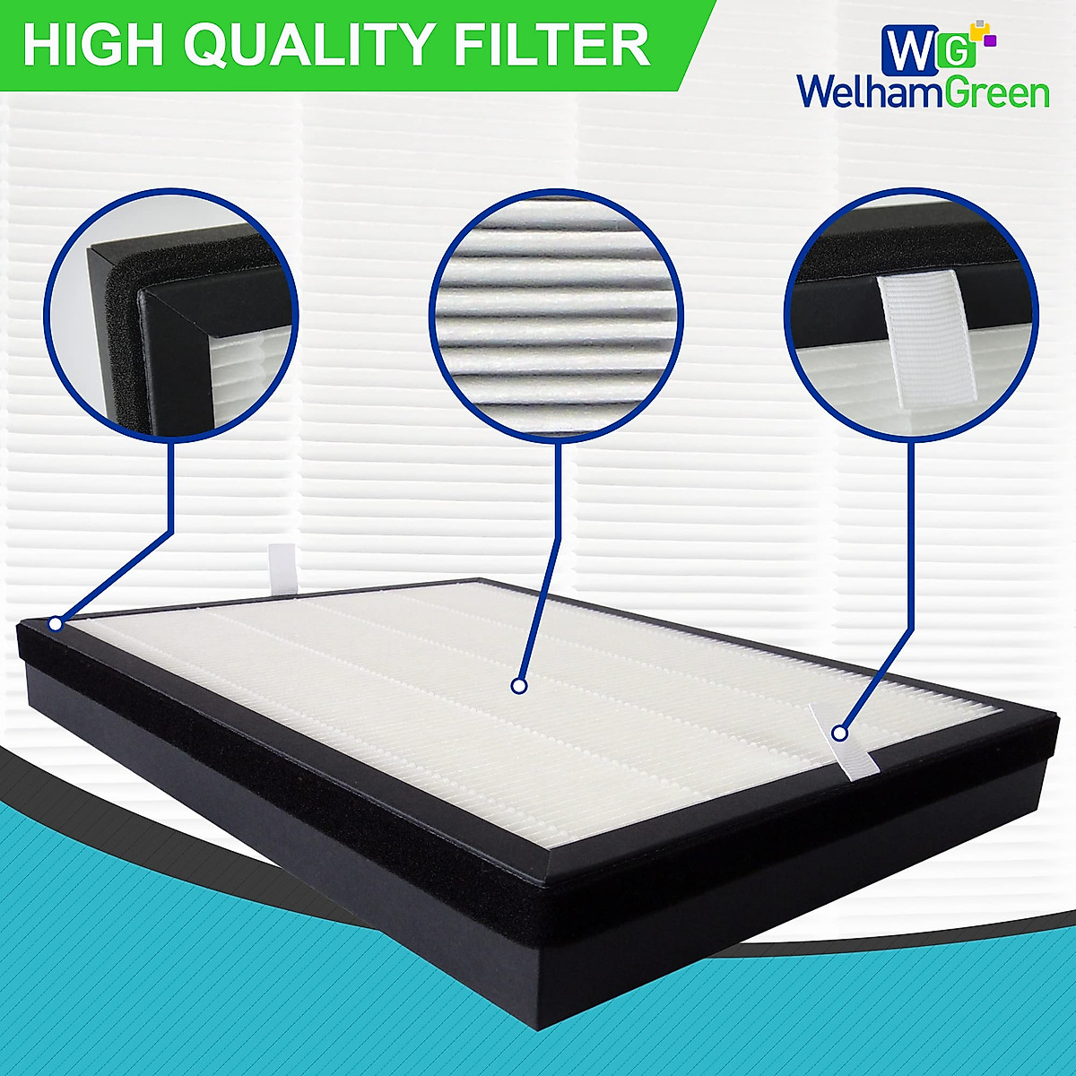 True H13 HEPA & Activated Carbon Filter Set (1-Pack) Compatible with Aiper KJ200 Air Purifier (also fits Famree FA500), Premium Replacement filter