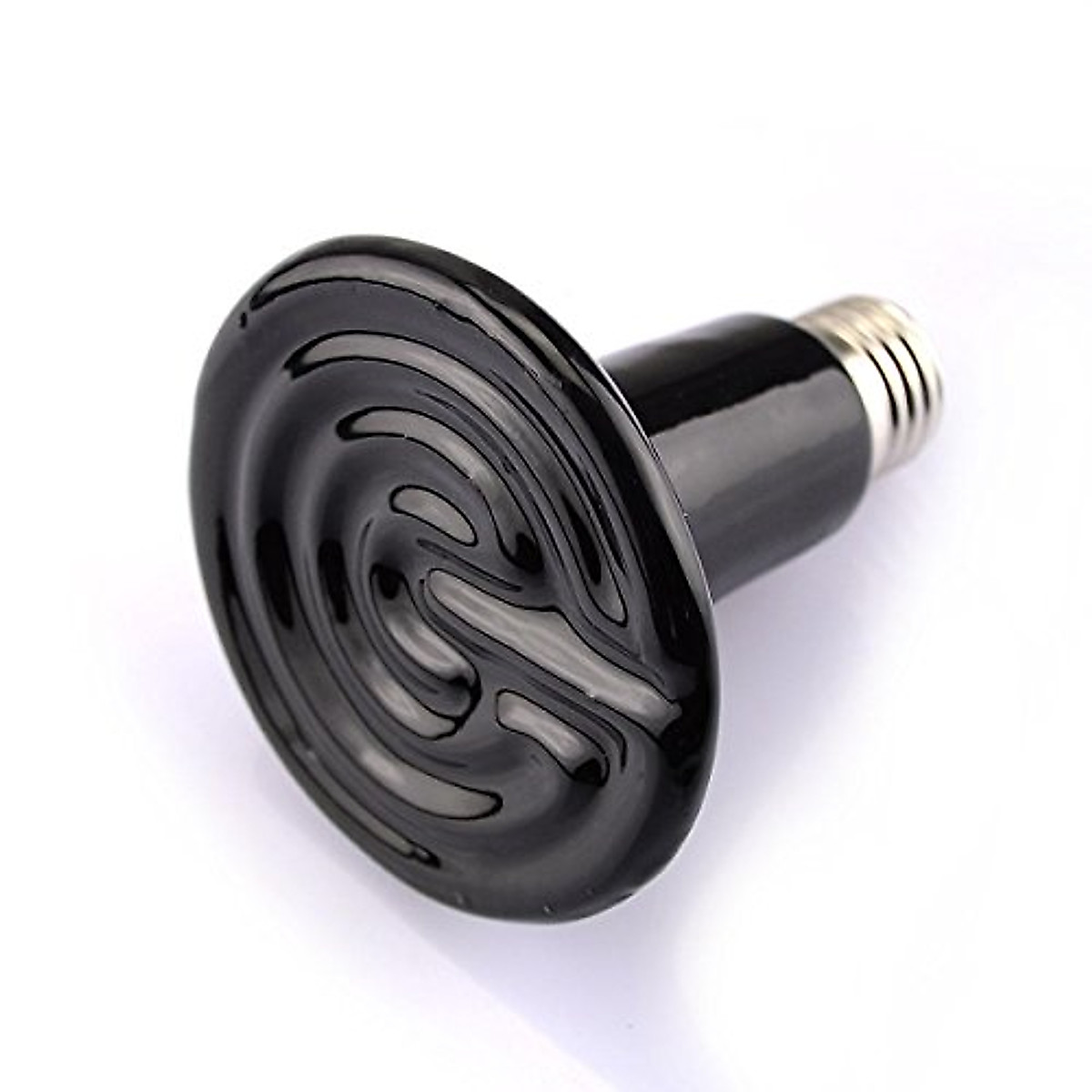 Siye Ceramic Infrared Heat Emitter Brooder Coop Pet Infrared Lamp Bulb Reptile Heat Lamp Heater Emitter Brooder Appliances Bulb Pet Coop Grow Light, White (150W(black))
