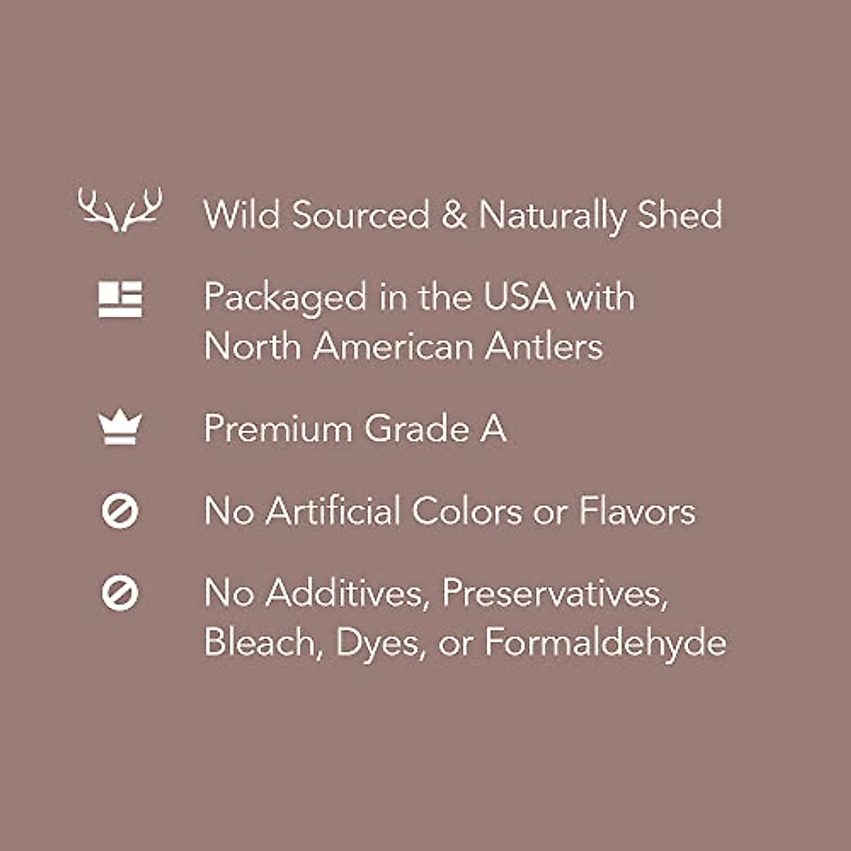 Amazon Brand – Wag Split Elk Antler, Naturally Shed, Medium 6–7.5 inches