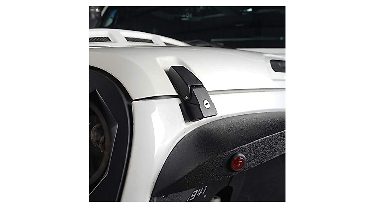 V8 GOD Jeep Wrangler Hood Lock Kit 2007-2018 Secure Your Hood