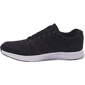 Weatherproof Vintage Men's Russell Tennis Shoe Sneakers (Black, Numeric_10_Point_5)