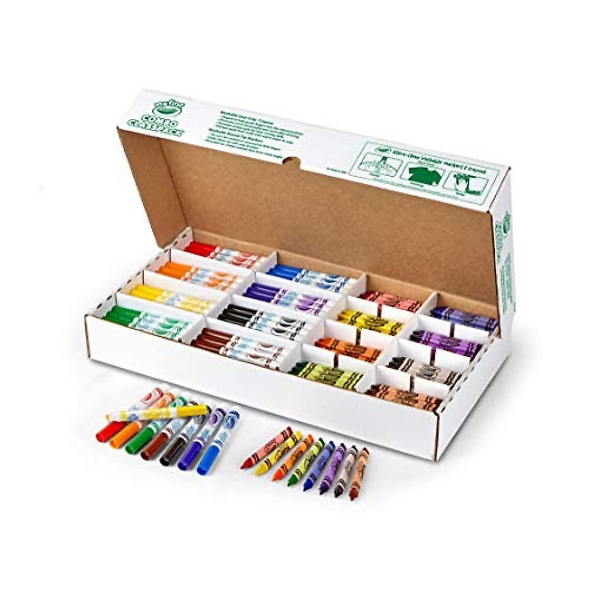 Crayola My First Washable Markers and Triangular Crayons, 128 Ct. Classpack