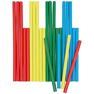 Rhythm Lummi Sticks for Kids, Toddler Music Toys, 11.75 in, 7.9 in (24 Pieces)