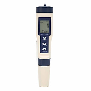 TDS Meter Digital Water Quality Tester, 5in1 Multifunctional PH/Salinity/Tem/TDS/EC Meter 0.01 Resolution High Accuracy Digital Water Tester for Household Drinking, Pool and Aquarium