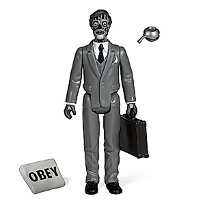 Super7 They Live Reaction Figure - Male Ghoul (Black & White)