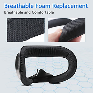 Compatible with Oculus Quest 2 Face Bracket Replacement,VR Breathable Foam Face Pad Protective for Meta Quest 2,Comfortable Face Cover Cushion VR Accessories
