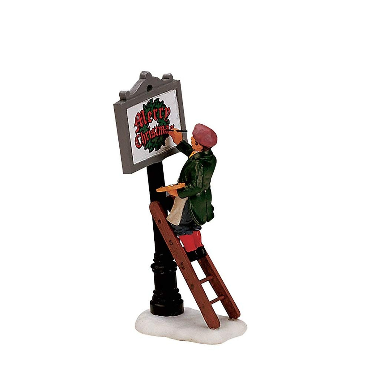 Lemax 2001 Sign Painter Merry Christmas Village Figurine