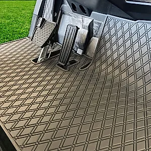 Xtreme Mats Golf Cart Floor Mat Compatible with Yamaha Drive2, Full Coverage Golf Cart Floor Liner Mat - Fits Yamaha Drive2 Models Only (2017-2023) & UMAX Rally 4x4 - All Black