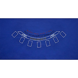 Blackjack Game Combo Set with Blackjack Layout Felt, 6-Deck Automatic Card Shuffler, 6-Deck Dealer Shoe and Discard Holder Tray, 5 Cut Cards. - Great for Family, Casino Game Night