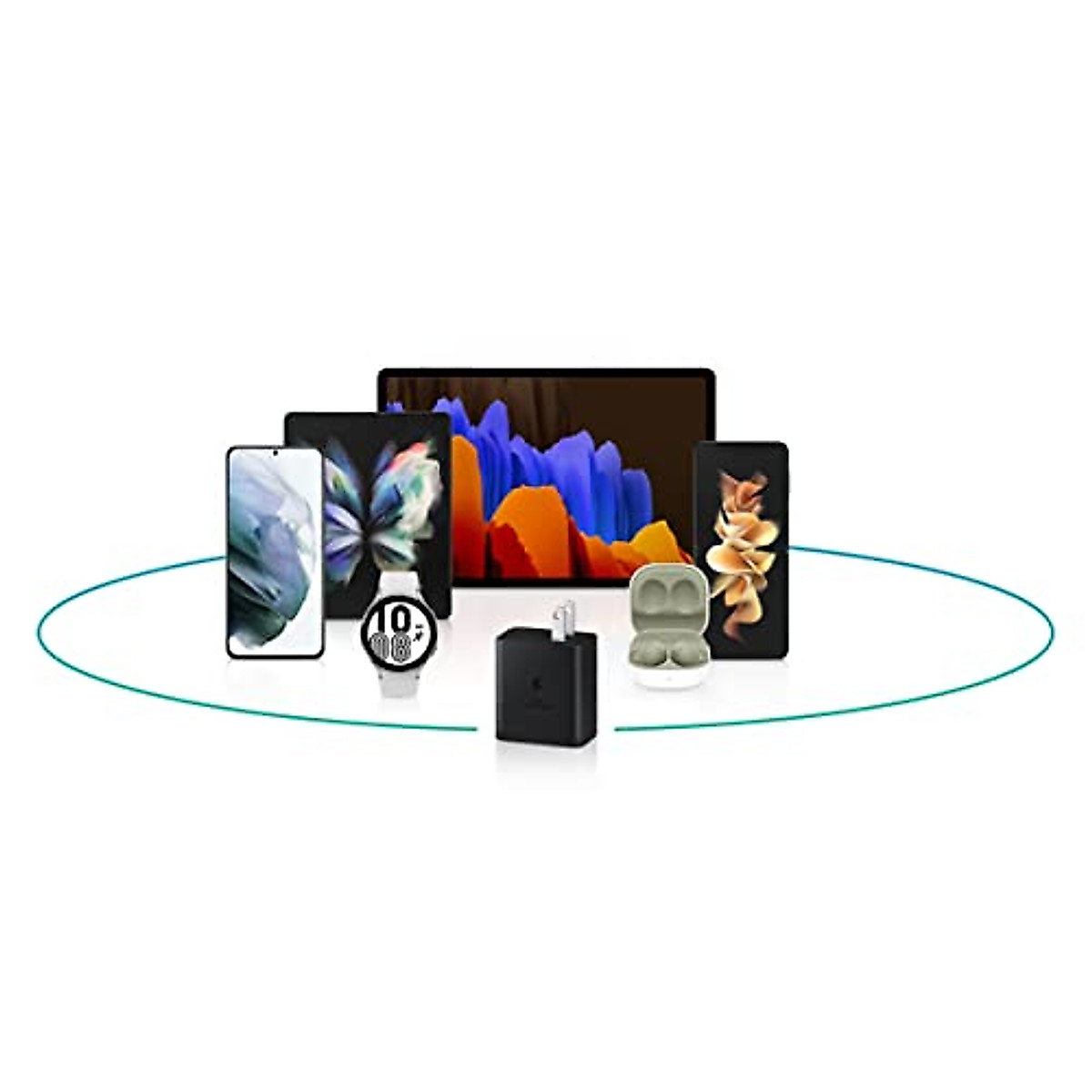 SAMSUNG 45W Power Adapter (w/Cable C-to-C), Black