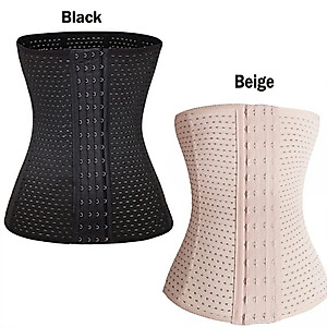 Waist Trainer Cincher Corset Body Shaper for Women Tummy Control Workout S Black…