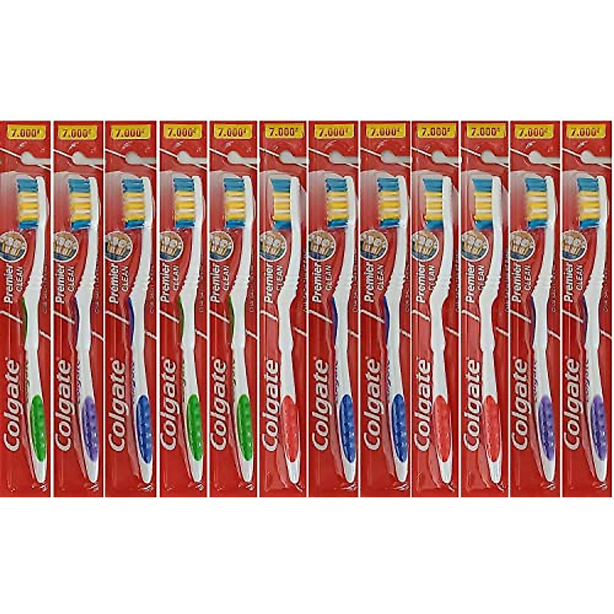 JOEY'Z Set of 12 Individual Medium Toothbrushes Toothbrush Set