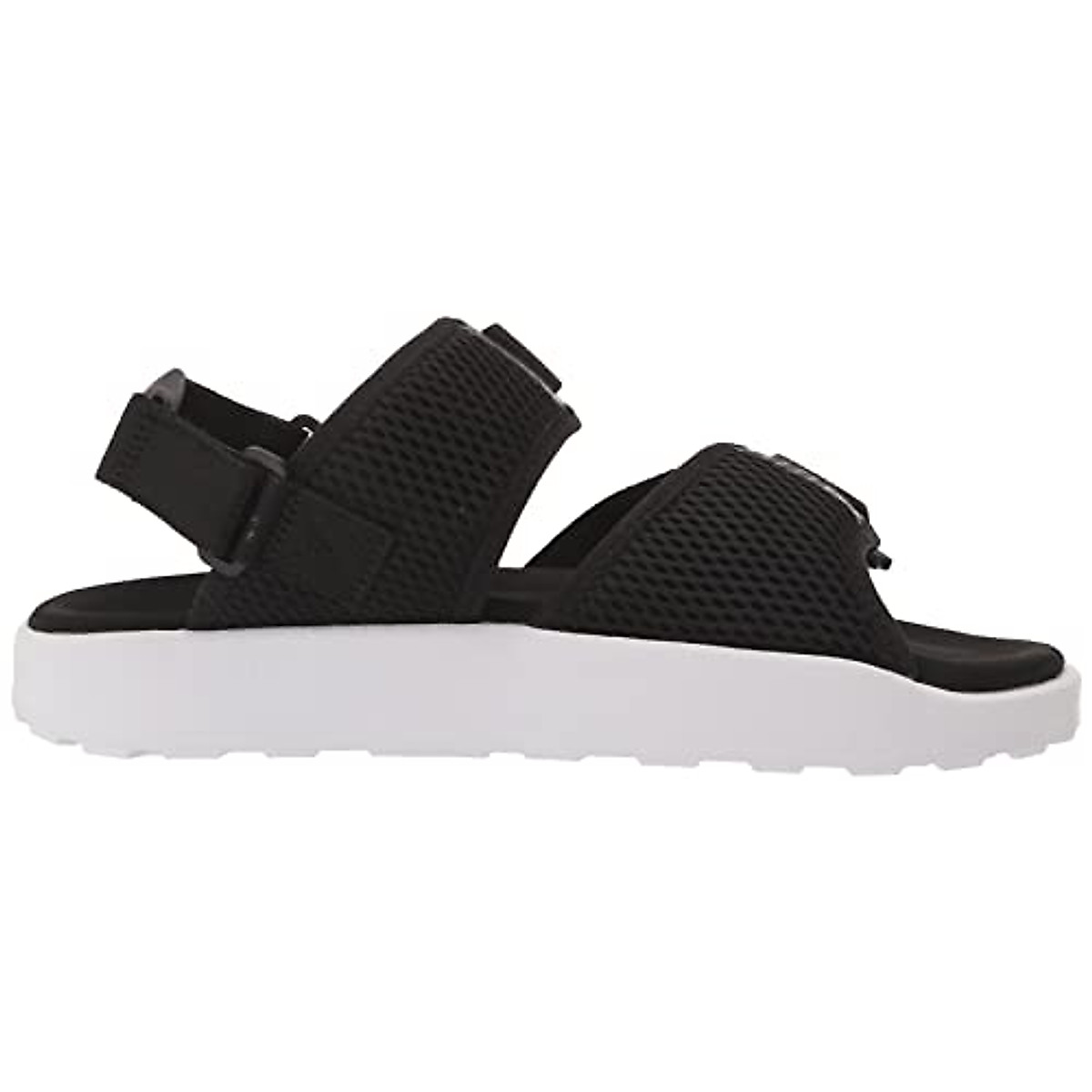 adidas Originals Women's Adilette ADV Slide Sandal, Black/White/Off White, 8